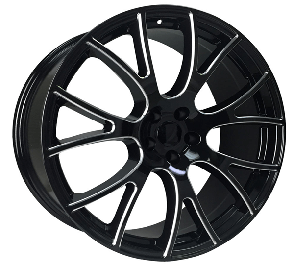 22X10 REPLICA HELLCAT LT708 DOD010 HC-16 5X115 +18 71.5 GLOSS BLACK MI
