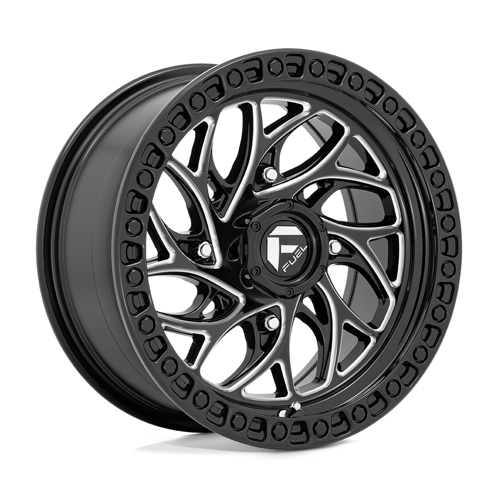 D741 15X7 4X137 GL-BLK-MIL 10MM Fuel UTV