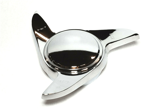 Right Side Knock Off 3 Bar Smooth Chrome for Wire Wheel